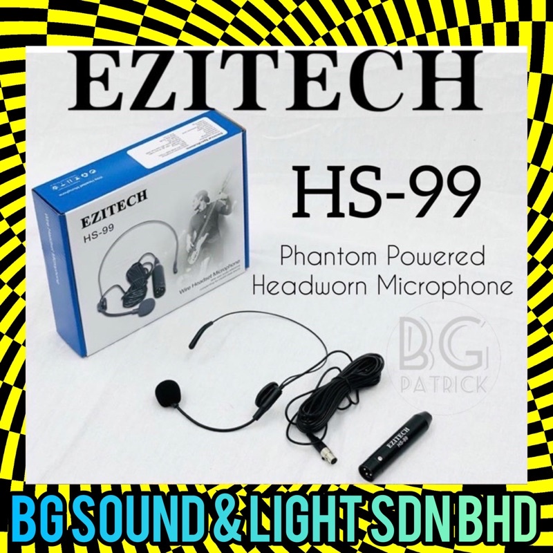 EZITECH HS99 Headworn Phantom Powered Microphone ( MIC IMAM SURAU ) | Shopee Malaysia