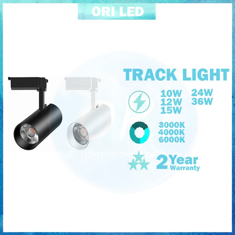 Track Light spotlight Lamp Ceiling light 10w 12w 15w 20w 30w lampu ...