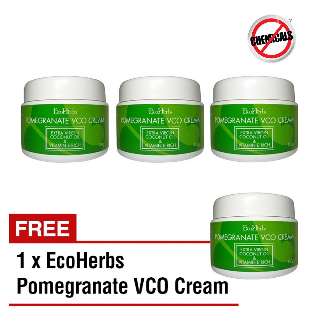 💥Buy 3 Free 1💥EcoHerbs VCO Cream For Broken Hair, Dull Hair, Maintain Stronger Hair Shafts ...