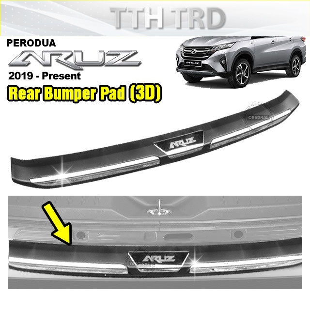 Perodua Aruz 2019 - 2020 Rear Bumper Guard (3D) BUMPER PAD PROTECTOR ...