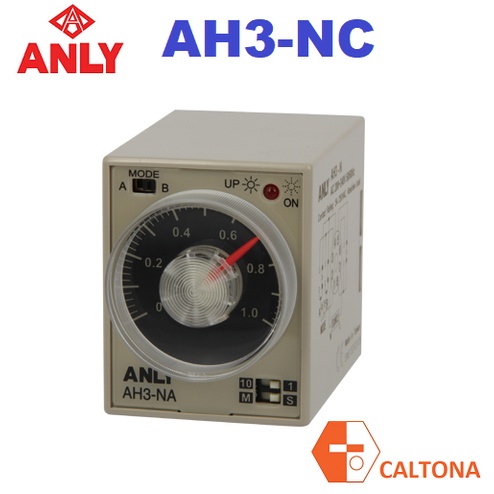 ANALOGUE TIMER AH3-NC MULTI RANGE 12VDC, 24VDC, 240VAC, 415VAC ANLY 6S ...
