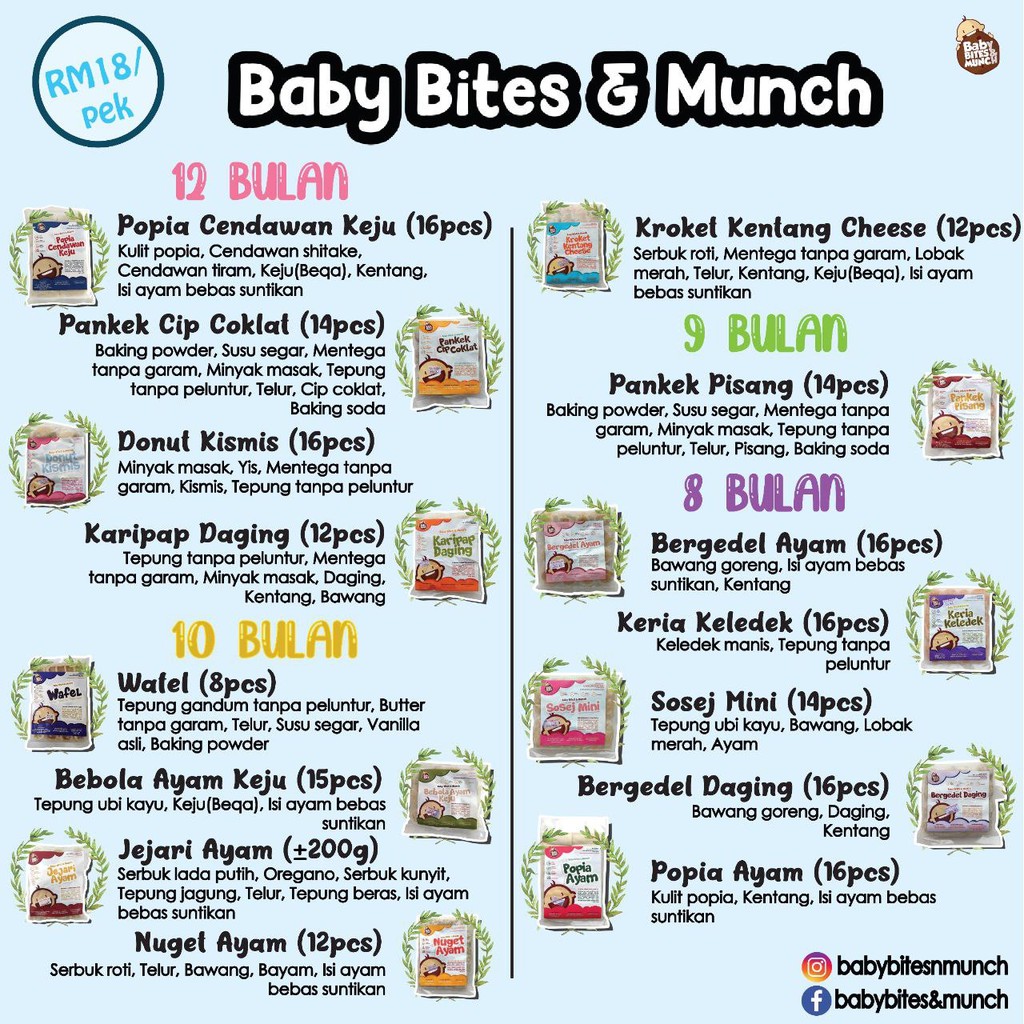 Baby Bites N Munch - Frozen finger food and snacking for baby | Shopee ...