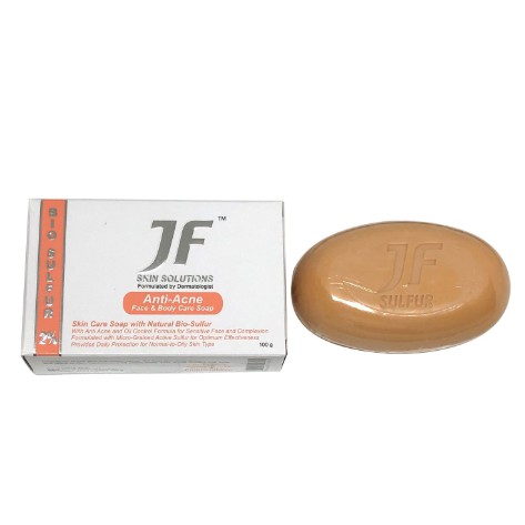 JF Skin Solution With Bio Sulfur 2% Anti-Acne Soap 100g | Shopee Malaysia