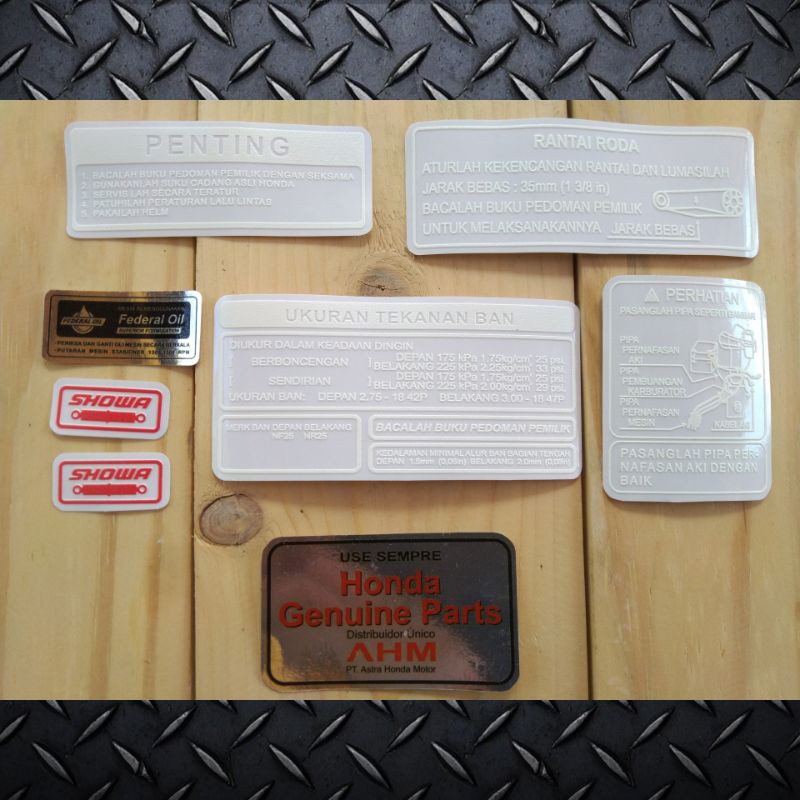 Honda Tiger Detail Sticker Set | Shopee Malaysia