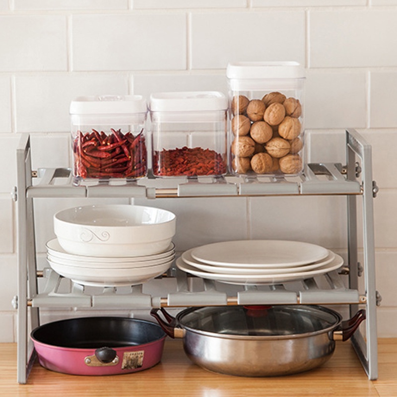 EM Retractable Sink Shelf Kitchen Under Counter Cabinet Storage Rack ...