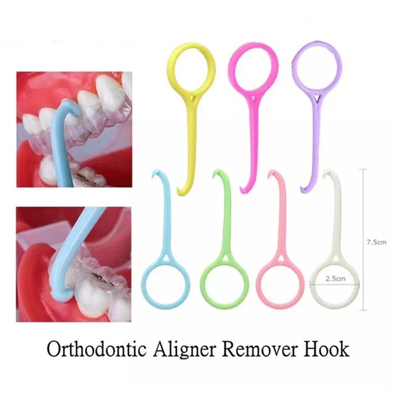 3pcs Clear Aligner Removal Hook Plastic Orthodontic Invisible Removable ...