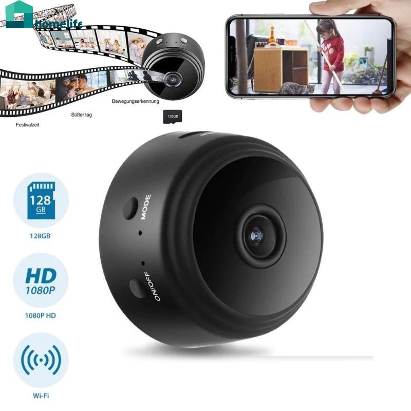 A9 Spy Camera CCTV Camera WiFi connect to cellphone 1080p HD Night ...
