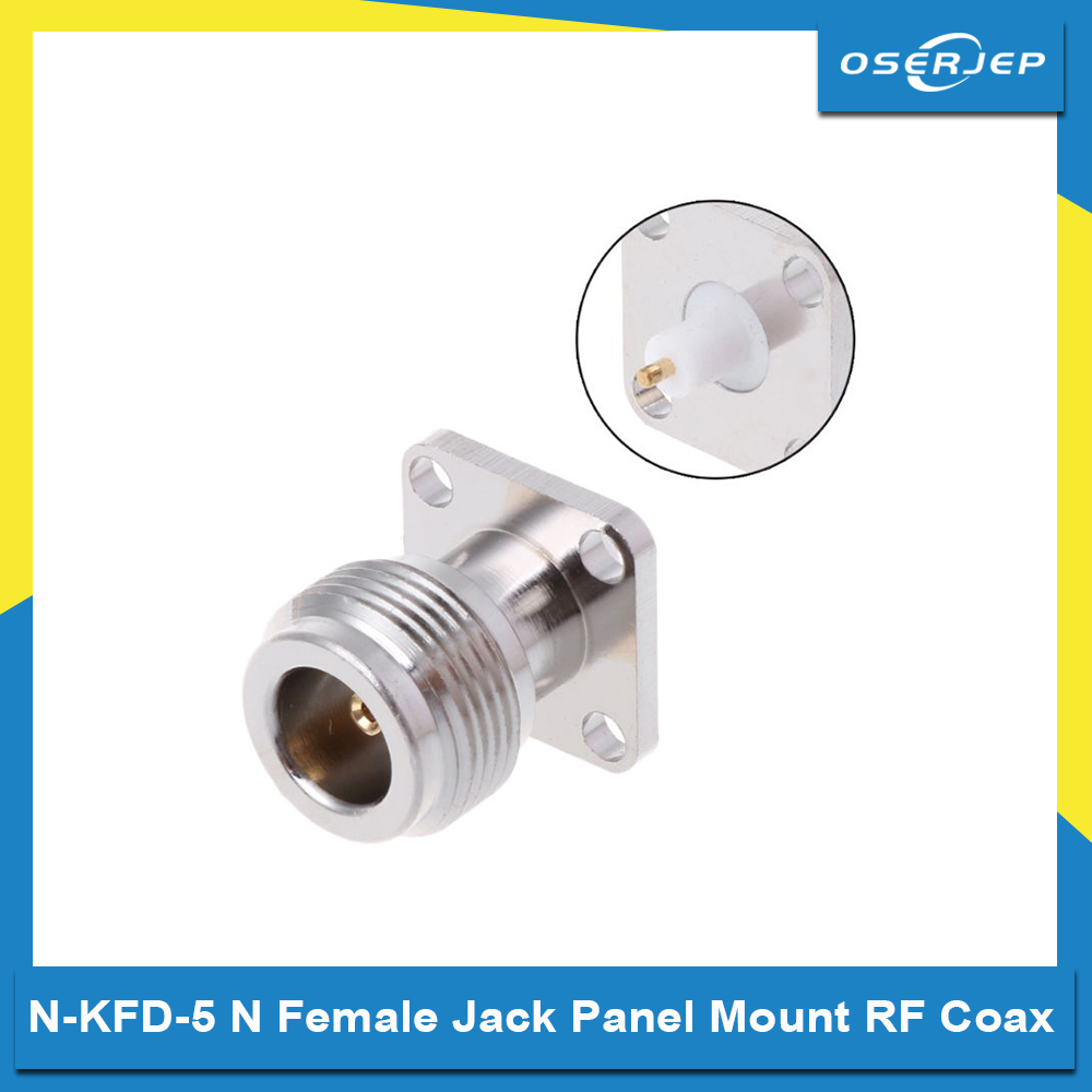 N-KFD-5 N Female Jack Panel Mount RF Coax Connector Flange Solder Nickelplated | Shopee Malaysia