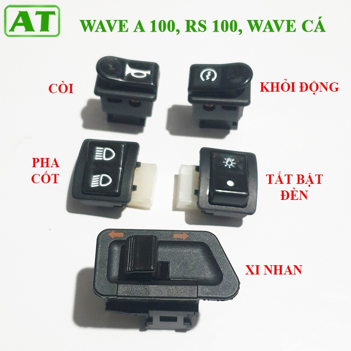 Set of 5 Car Switch Buttons Wave A RS 100 Wave Fish | Shopee Malaysia