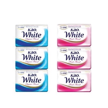 Kao White Soap 130gx3's / 85g x 3's (Elegant Floral / Fresh Floral ...