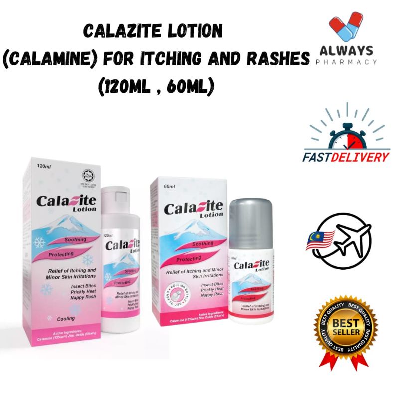 Calazite Lotion Calamine For Itching And Rashes Shopee Malaysia