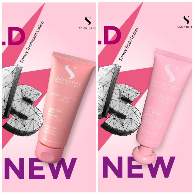 Snow White Body Lotion new + snowy treatment old | Shopee Malaysia