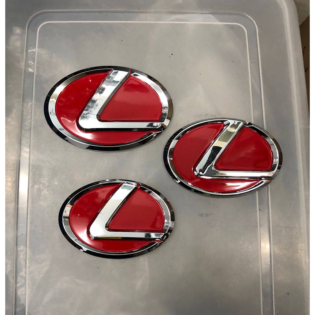 Lexus Toyota Red Chrome Front Rear Oem Emblem Logo | Shopee Malaysia