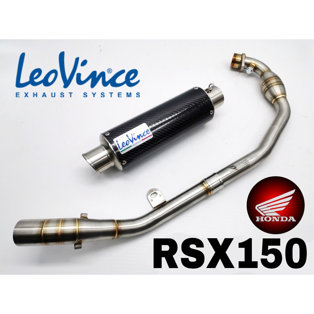 Honda Exhaust LeoVince RSX150 Muffler Carbon Fiber Tabung Ekzos Motor ...