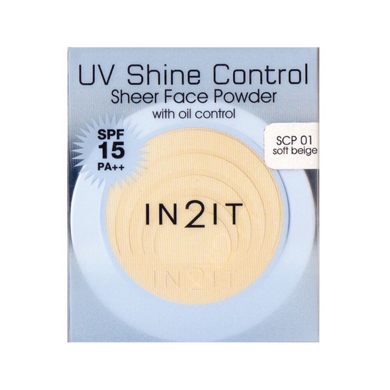IN2IT UV Shine Control Sheer Face Powder With Oil Control SPF15PA ...