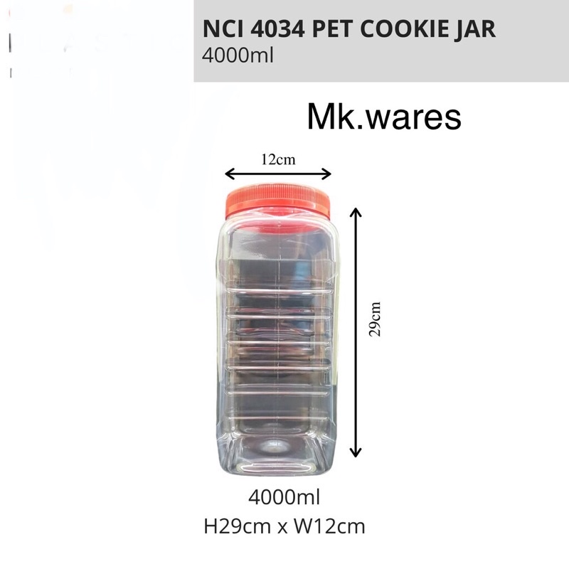 NCI PET CONTAINER 4034(24pcs PKT)_BALANG KUEH_BALANG SERBAGUNA_PET ...