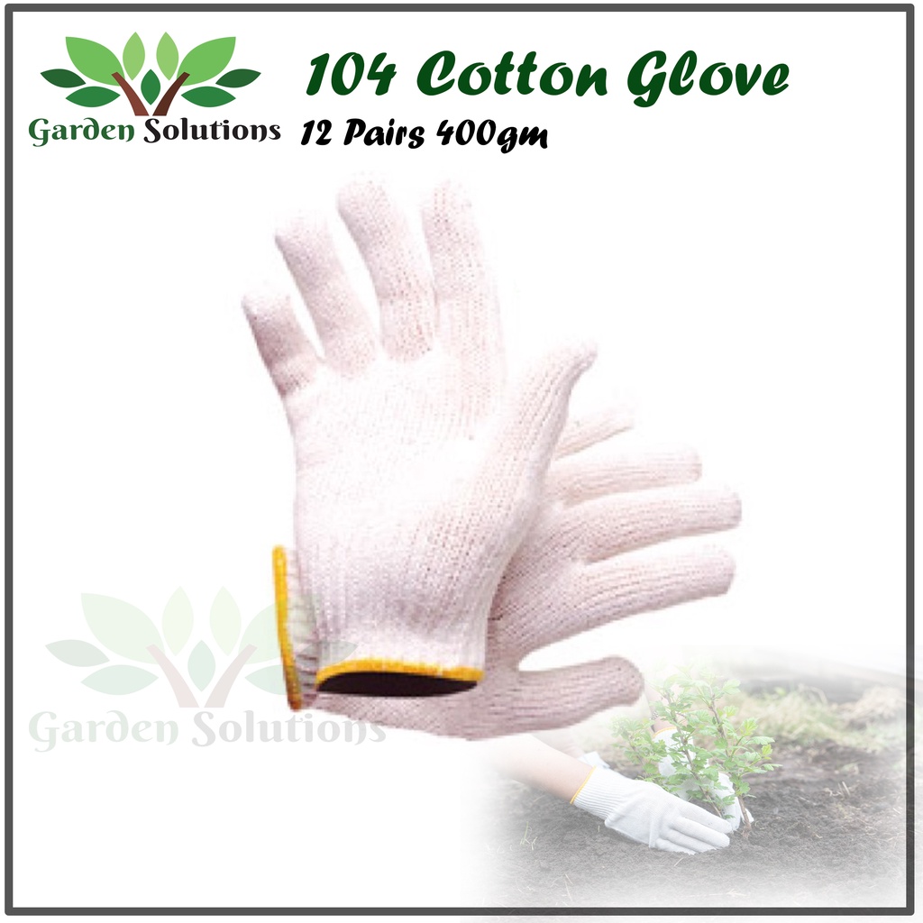 Cotton Glove #104 - 12 Pair - 400gram | Shopee Malaysia