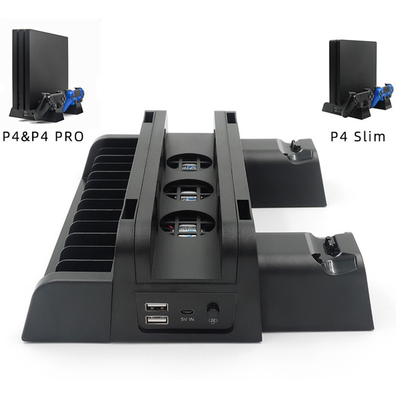 ♠PlayStation 4 Dualshock 4 PS4 Slim/Pro Vertical Stand Base Dual ...
