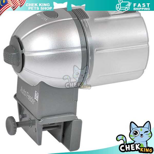 DOPHIN AUTO FEEDER AF 007 COMPACT EFFICIENT DURABLE FISH AQUARIUM FOOD PALLET AND FLAKES ...