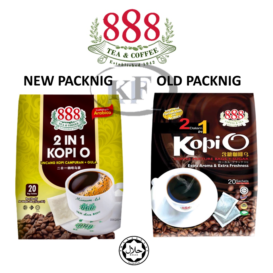888 2 In 1 Kopi O / Black Coffee Arabica 13g x 20 Sachets | Shopee Malaysia