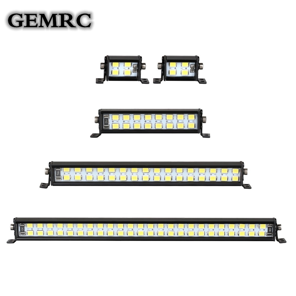 RC Car Roof LED Light Bar White Lights 3 lighting Mode for 1/10 Crawler ...