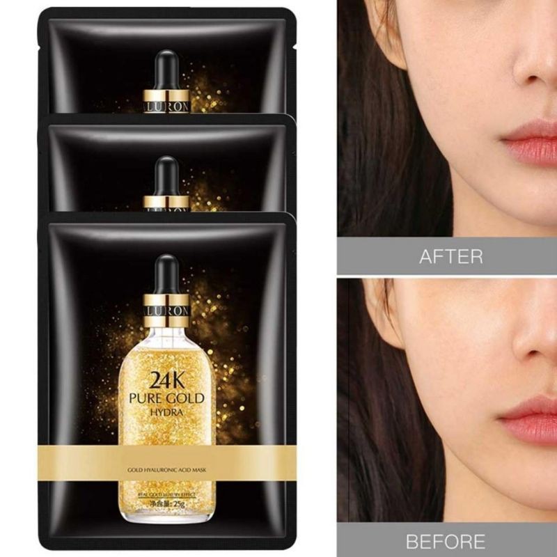VENZEN 24K PURE GOLD HYDRA BEST QUALITY EVER FACIAL MASK HYALURONIC 25g ...