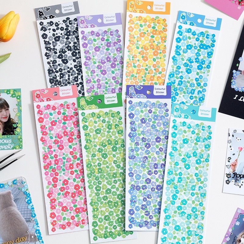 [READY STOCKIFLOWER STICKER ACRYLIC STICKER EPOXY RESIN STICKER ART 咕卡 ...