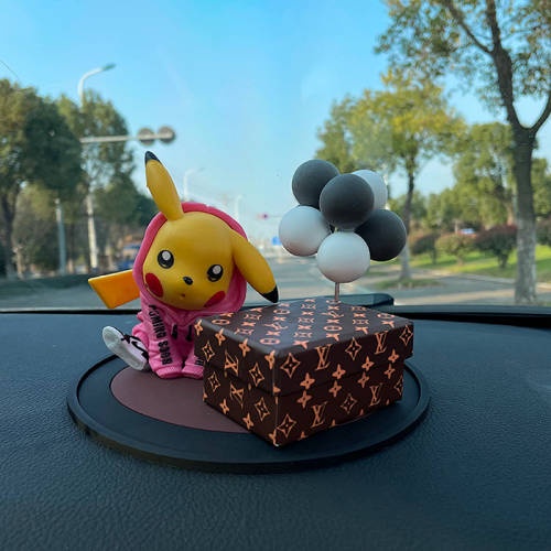 Pikachu Car Ornaments Cartoon Doll Personality Influencer Center ...