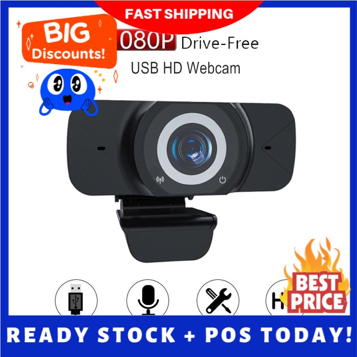 Kamera/1080P USB Full-HD Webcam Camera For PC Desktop Laptop (1920x1080 ...