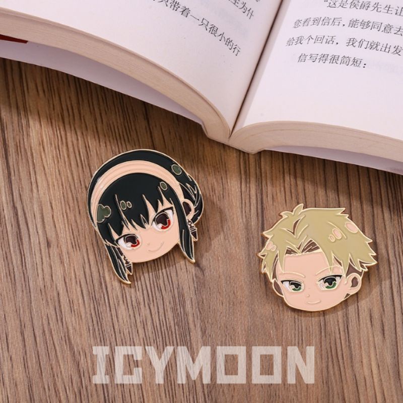 Enamel Pins : Yor Forger & Loid Forger Spy × Family Chibi Meme Anime ...