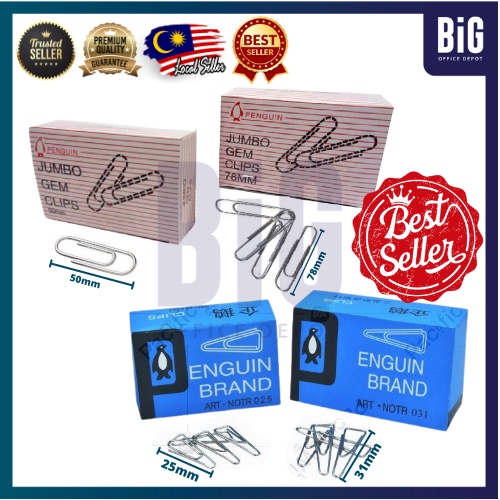 【READY STOCK | 1 YEAR WARRANTY】PENGUIN / DINGLI PAPER CLIP | JUMBO GEM ...