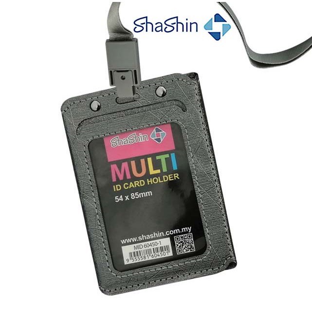 Shashin Multi PU Leather ID Card Holder / /Name Tag / Name Badge ...