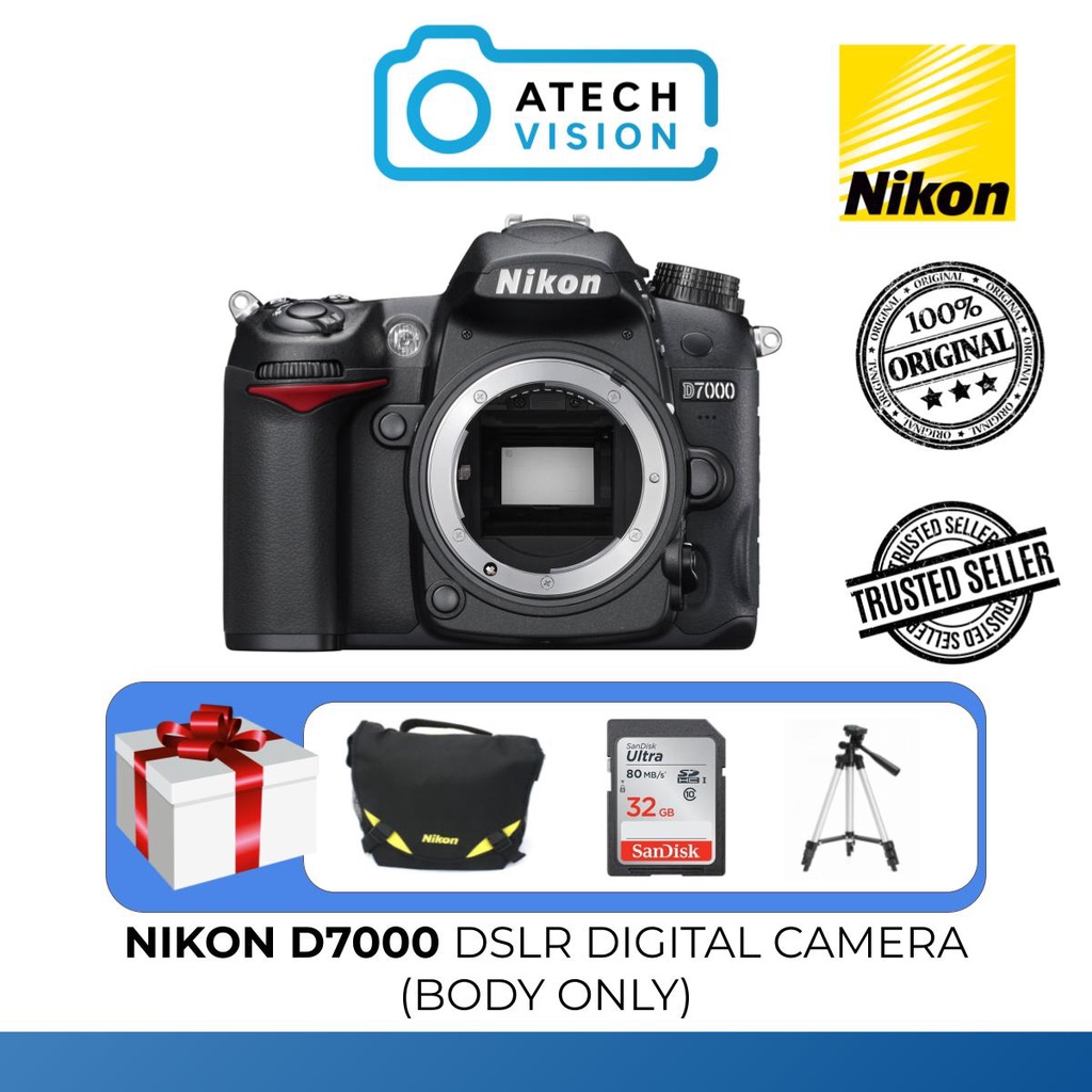 NIKON D7000 Digital SLR Camera (Body Only) FREE EXTRA NIKON 55-200MM ...