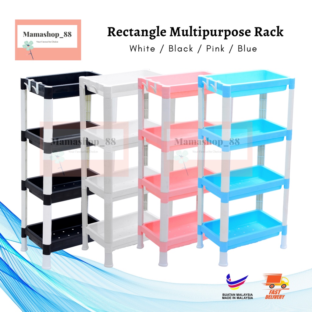 Multipurpose Storage Rack 2/3/4 Tiers/ Rak Barang Serbaguna / Rak ...