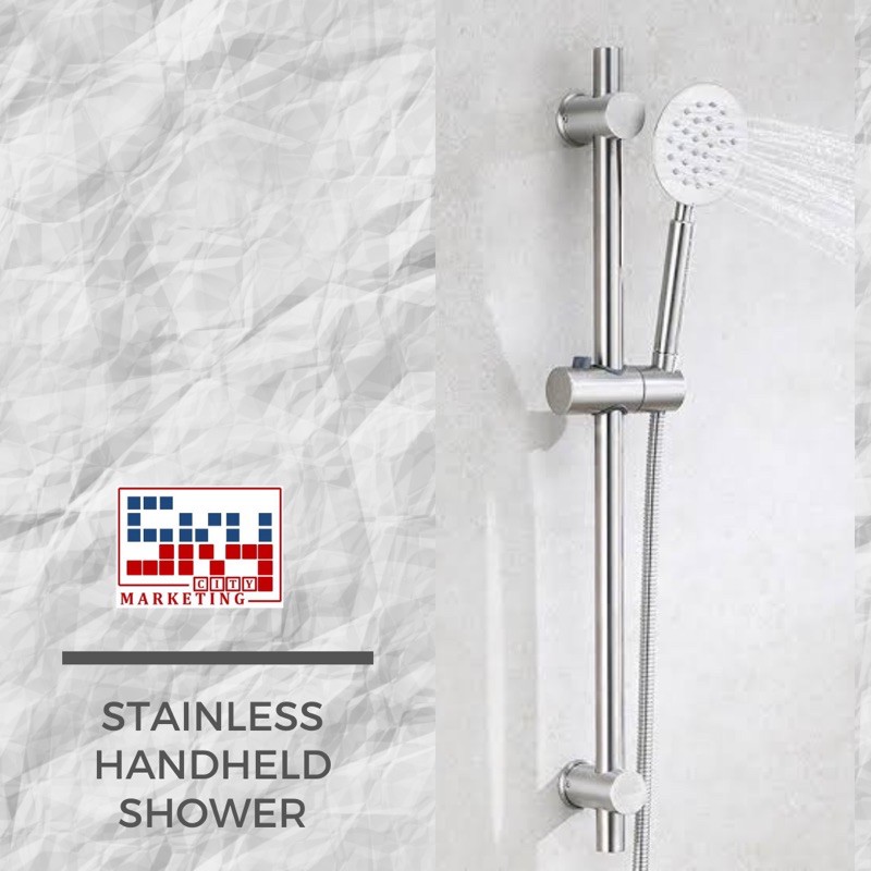 Stainless Round/ Square Handheld Shower with Rod Holder (Heater ...