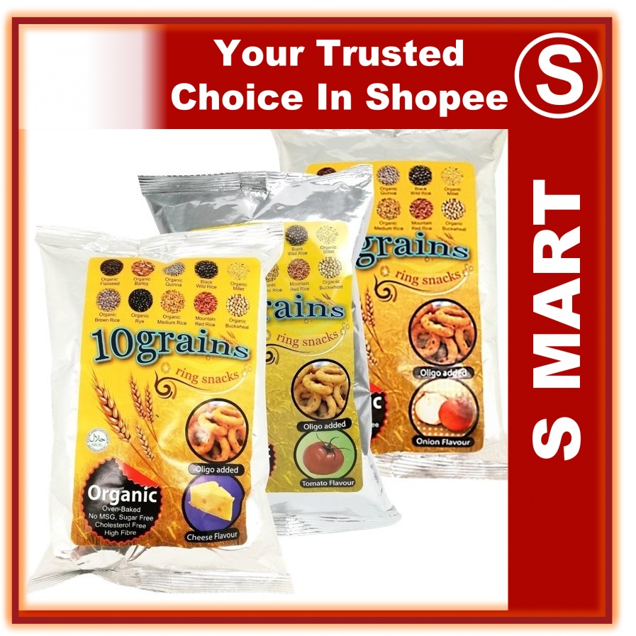 MH Food 10 Grains Ring Snacks (Tomato, Cheese, Onion) 50g | Shopee Malaysia