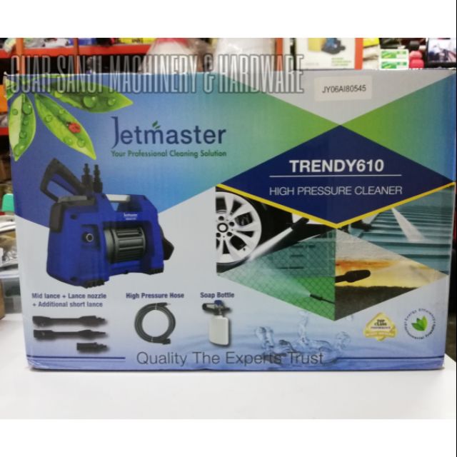 JETMASTER HIGH PRESSURE CLEANER TRENDY 610 (INDUCTION MOTOR) | Shopee ...