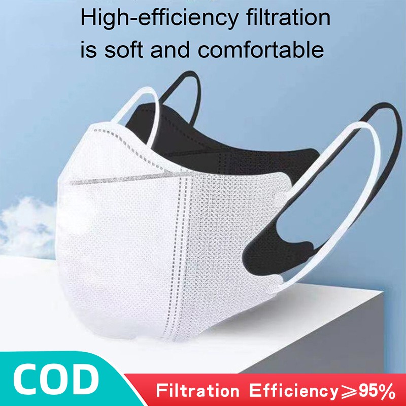 10 Pack 3D Mask KN95 Korea 3 Layer Mask Adult Mask Breathable Mask K94 ...