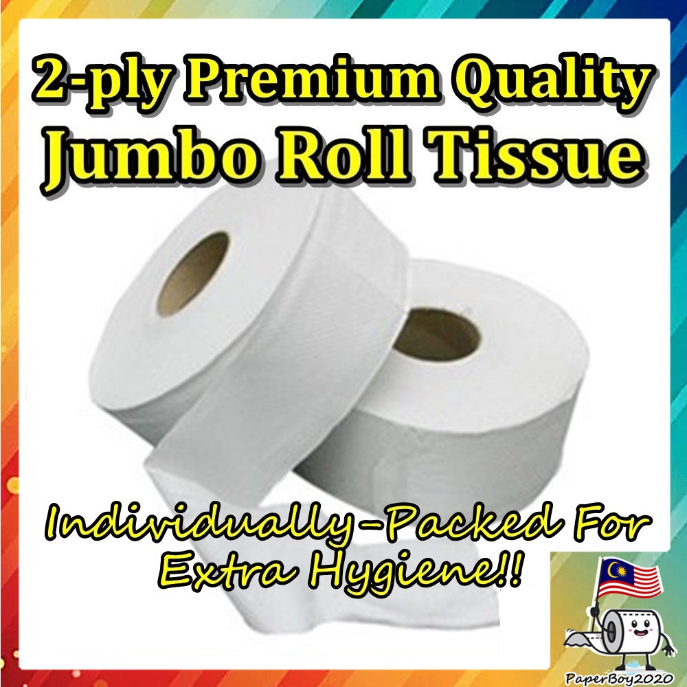 🇲🇾Ready Stock🇲🇾2-ply Premium Quality Yusen Jumbo Roll Tissue🔥Extra ...