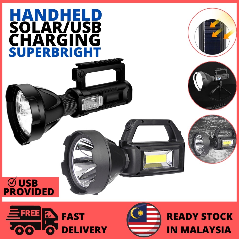 🔥Ready Stock🔥 LED Super Bright Flashlight Floodlight Torchlight ...