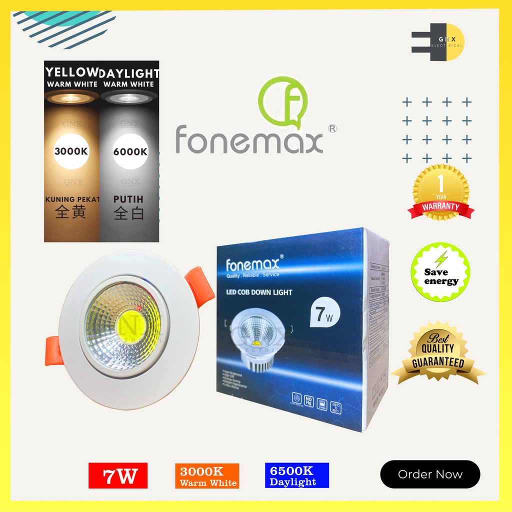 fonemax eyeball/lighting/adjustable eyeball/spotlight/lampu/ceiling ...