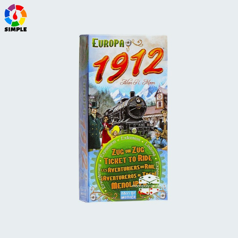 Ticket to Ride: Expansion 1912 EU Edition Board Game | Shopee Malaysia