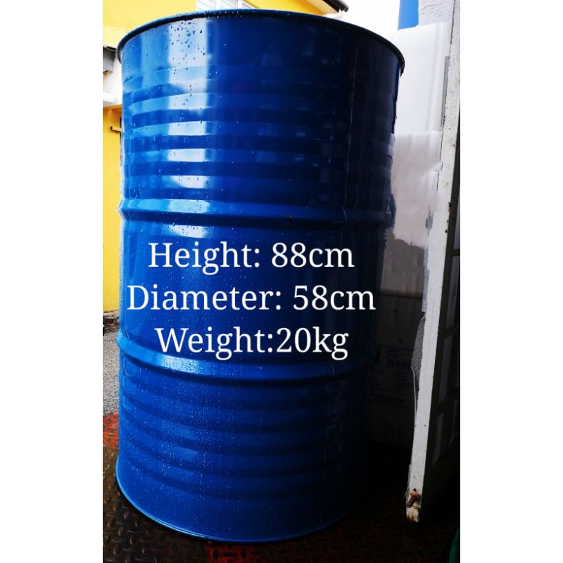 Empty metal drum tong besi tong kosong DIY recycling empty drum 60cm ...