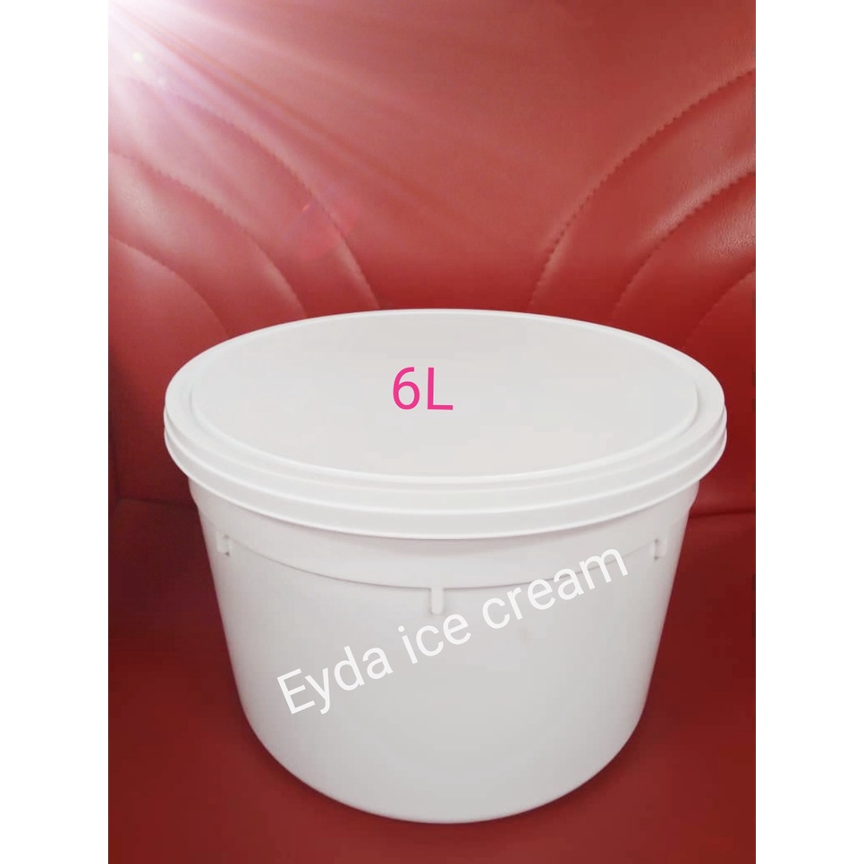 Ice Cream Tub / Container 6L with lid (30pcs/pack) | Shopee Malaysia