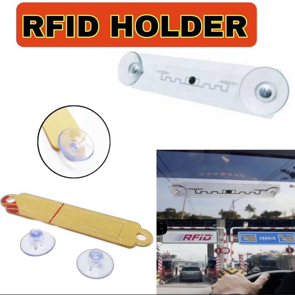 🔥READY STOCK🔥Acrylic RFID Holder Car Touch n Go TNG RFID Tag Sticker ...