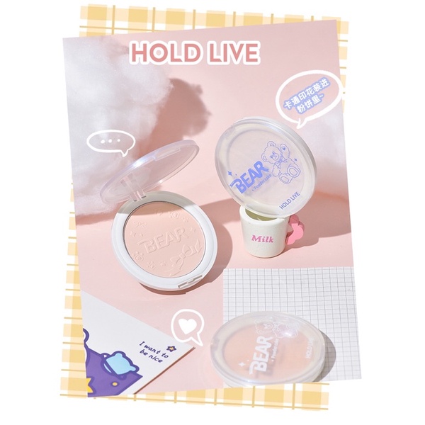 Hold Live Powder Soft Focus Powder小奶熊柔焦粉饼10g | Shopee Malaysia