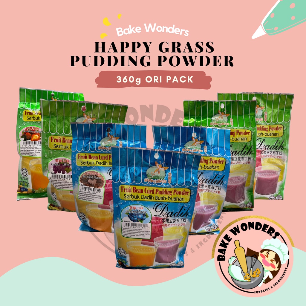 Happy Grass Dadih Bean Curd Pudding Powder/ Blueberry Pudding ...