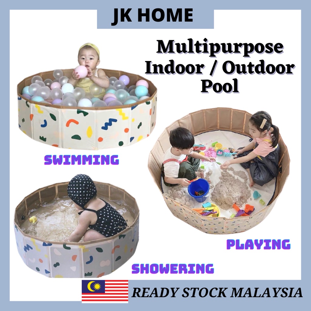 JK HOME Premium Foldable Indoor Outdoor Children Sensory Messy Pool ...