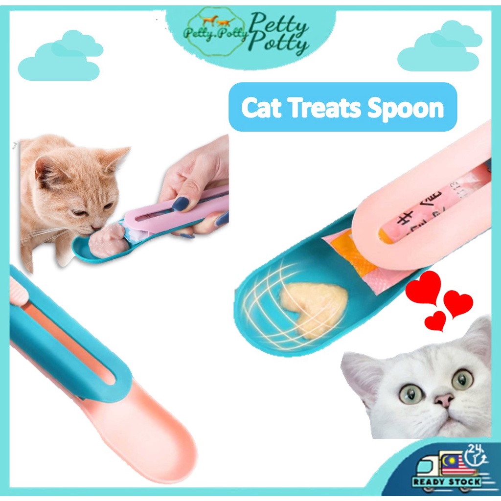 [Clearances Items] 🇲🇾 Cat Treat Spoon Scoop Wet Creamy Stick Snack Sudu ...