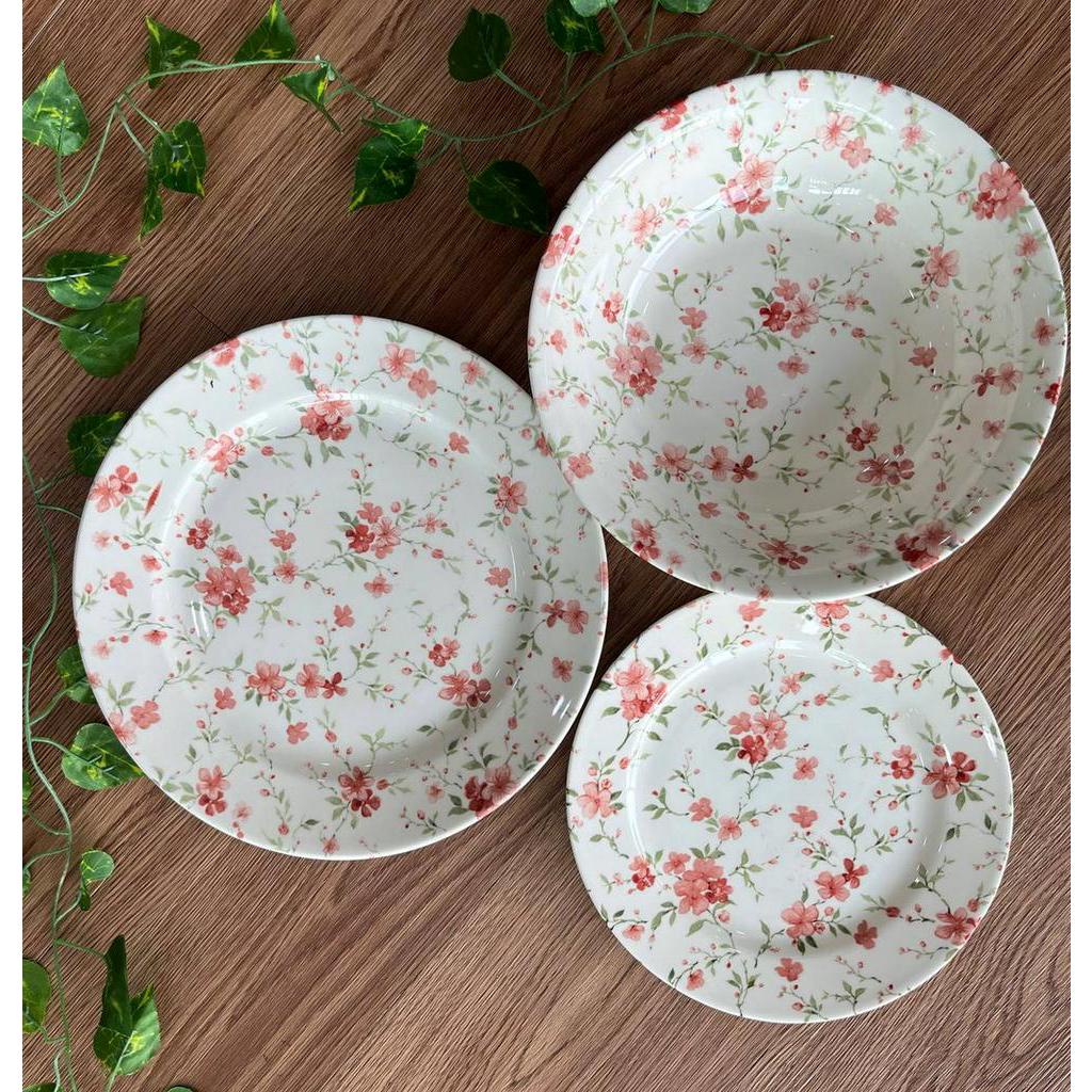 CLAYTAN KOLEKSI LOOSE SET | FLORID Ceramic Plate Pinggan Makan Seramik ...
